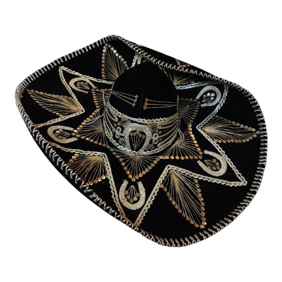 Calidad | Accessories | Calidad Brand Authentic Mexican Sombrero Black ...
